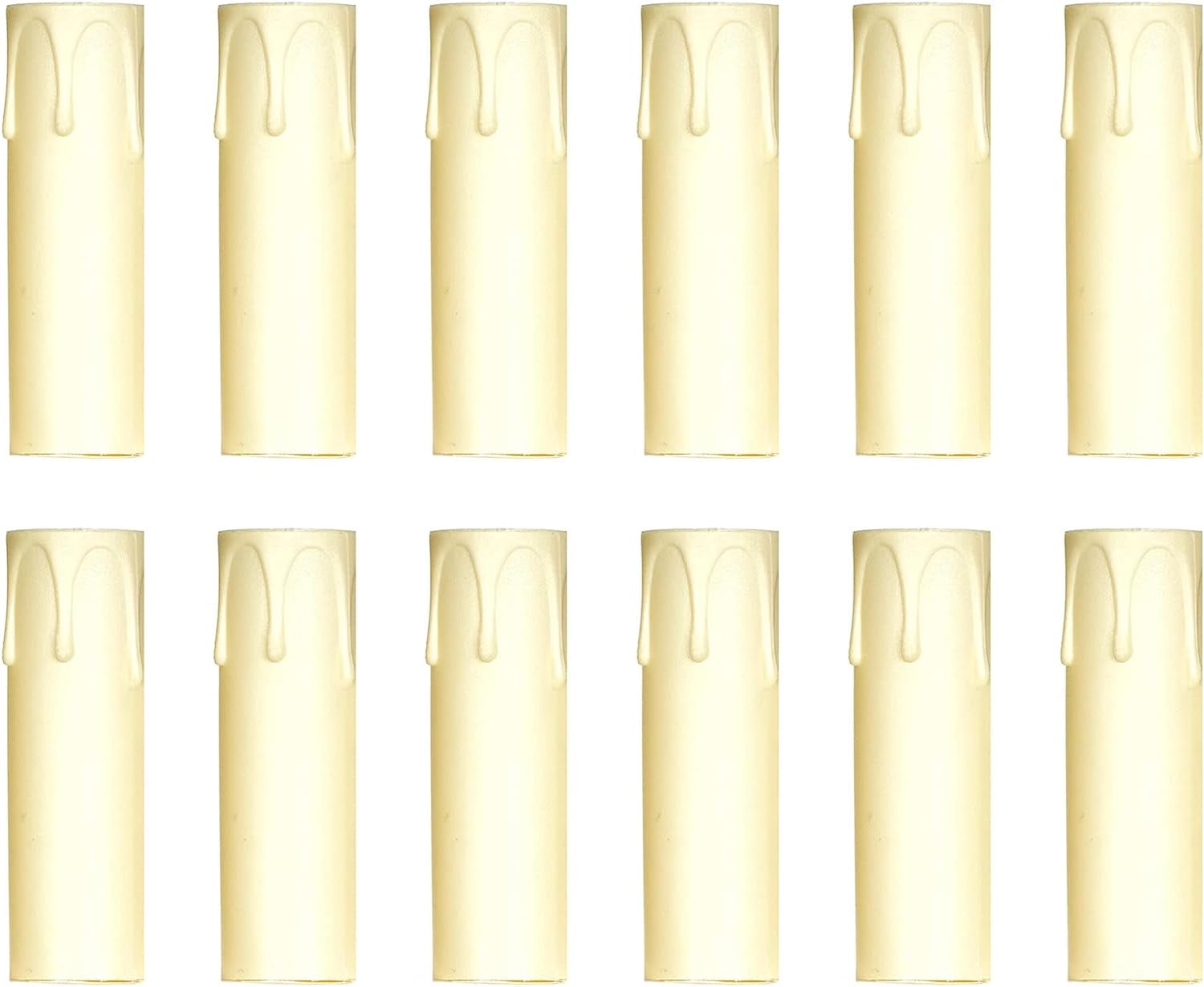 12 Pack 4 inch Plastic Drip Candle Covers with 13/16 inch Inside ...