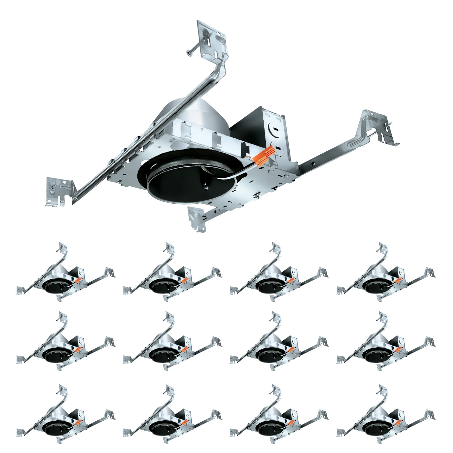 12 Pack 4 inch Recessed Lighting Housing Can Light New Construction ...