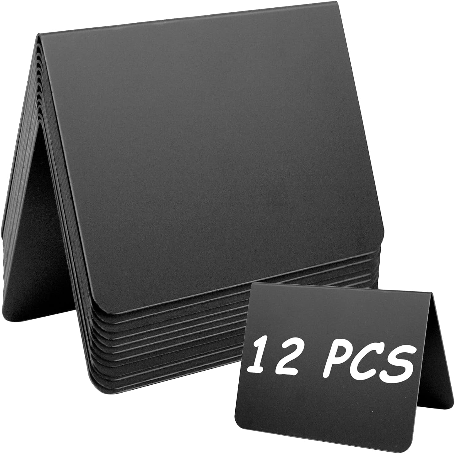 12 Pack 4"x3"Mini Chalkboard Signs for Chalk Sign, Easy to Write and ...