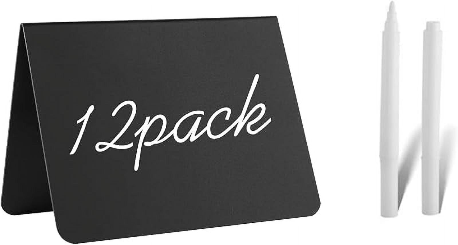12 Pack 4"x3"Mini Chalkboard Signs for Chalk Sign for Food - Party ...