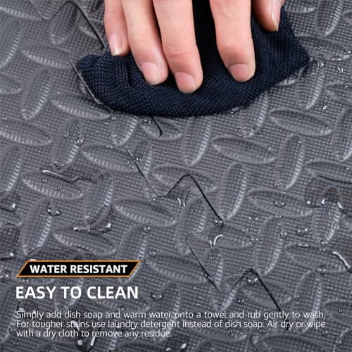 12 Pack, 48 SQFT 1/2" Extra Thick Floor Exercise Mat for Home Gym or ...