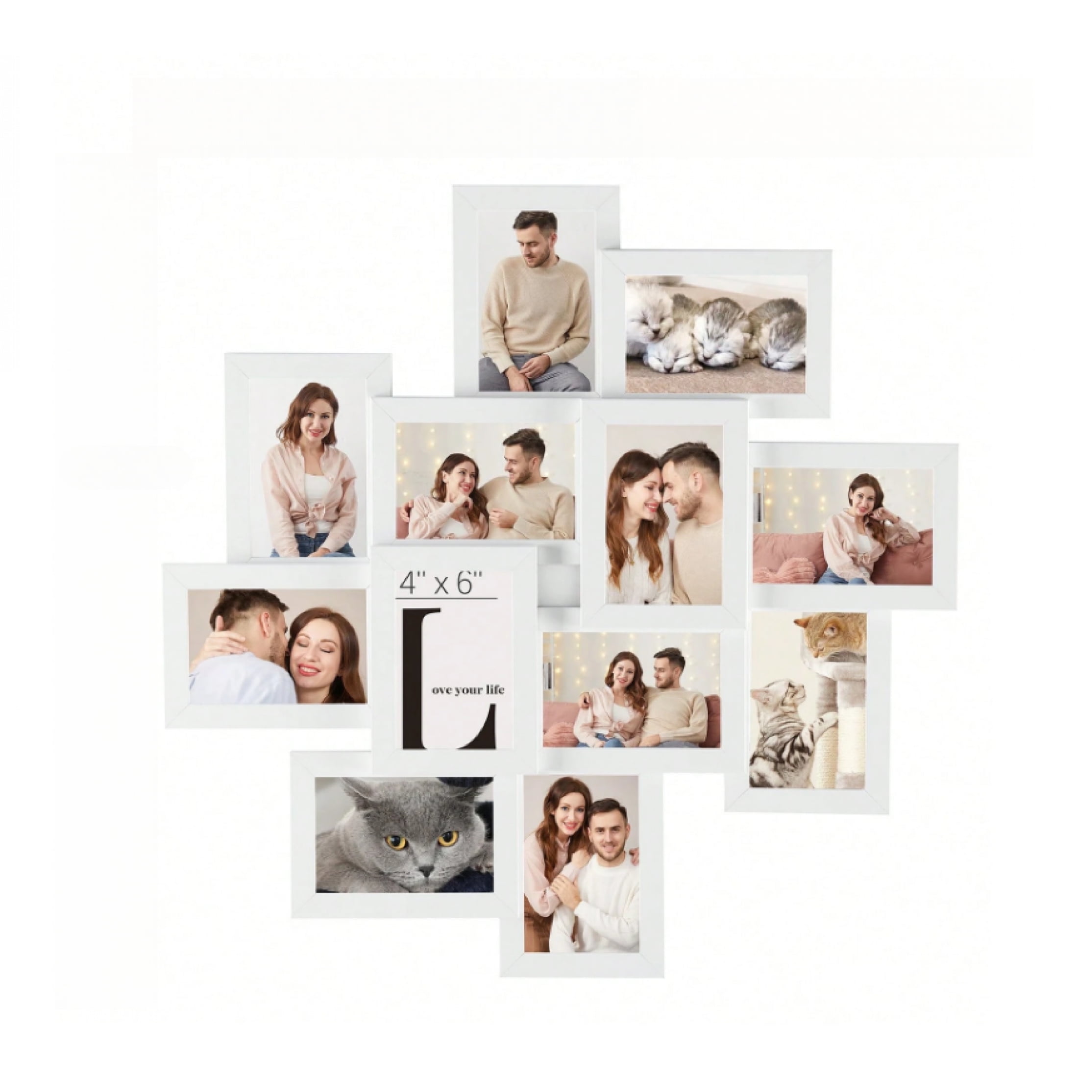 12-Pack 4X6 Collage Picture Frames, Picture Frames Collage For Wall ...