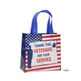 12 Pack 4th of July Patriotic Reusable Non Woven Gift Tote Bags with ...