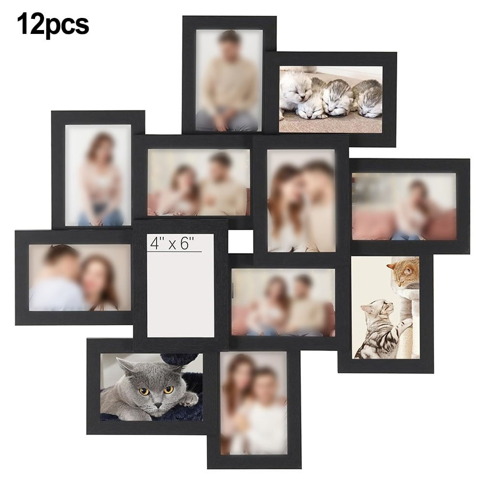 12-Pack 4x6 Collage Picture Frames: Easy Assembly For Cherished ...