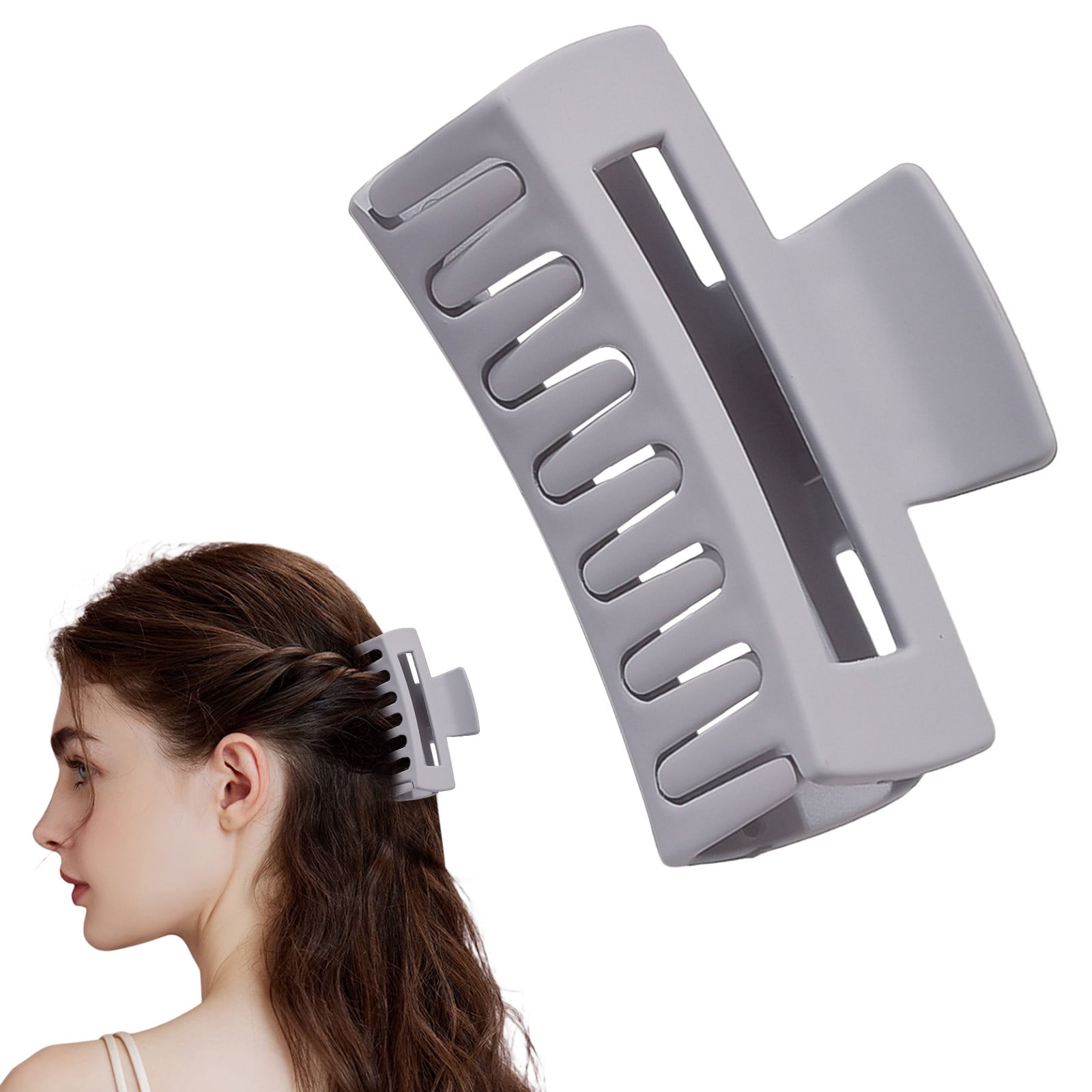 12 Pack 5.1 Inch Matte Square Hair Claw Clips for Women, Strong Hold ...