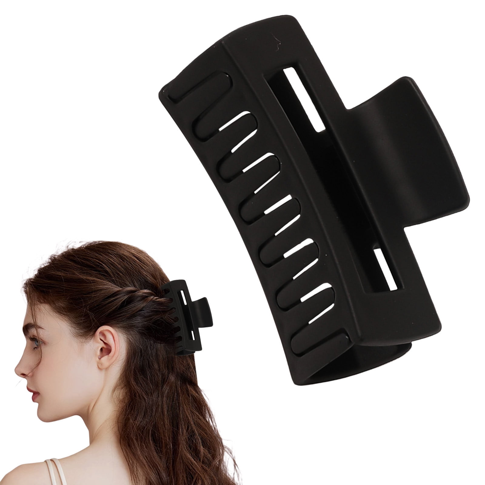 12 Pack 5.1 Inch Matte Square Hair Claw Clips for Women, Strong Hold ...