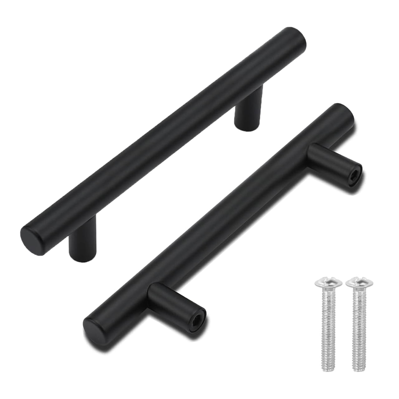 12 Pack 5 Inch / 128mm Hole Center Cabinet Handles, Btowin VCF Black ...