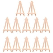 12 Pack - U.S. Art Supply 5" Mini Natural Wood Display Easel, A-Frame ...