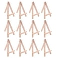 12 Pack 5 Inch Mini Wood Display Easel Natural Wooden Tripod Holder ...