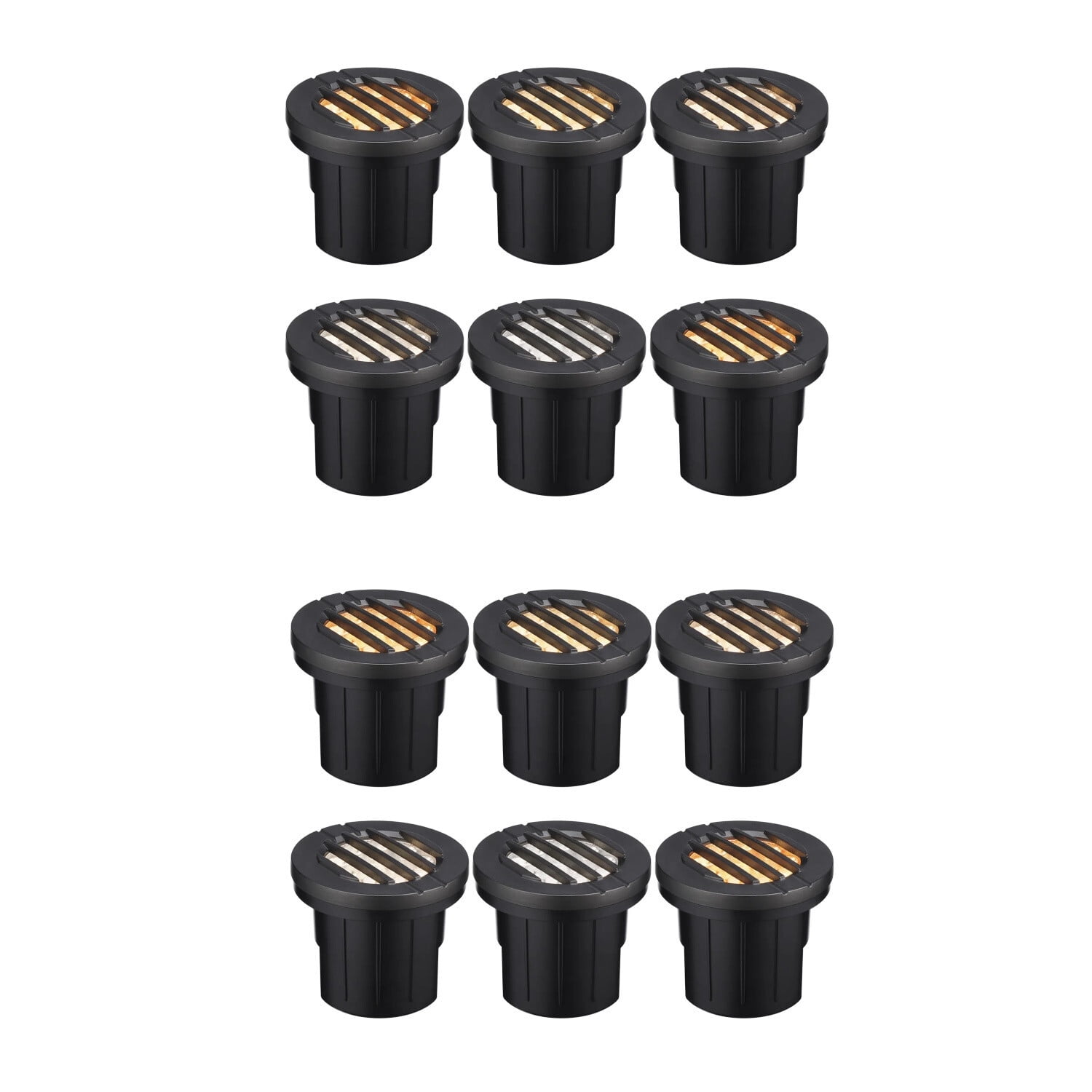 12 Pack 5W LED Well Light, 12-24V Low Voltage Grill Top In-Ground ...