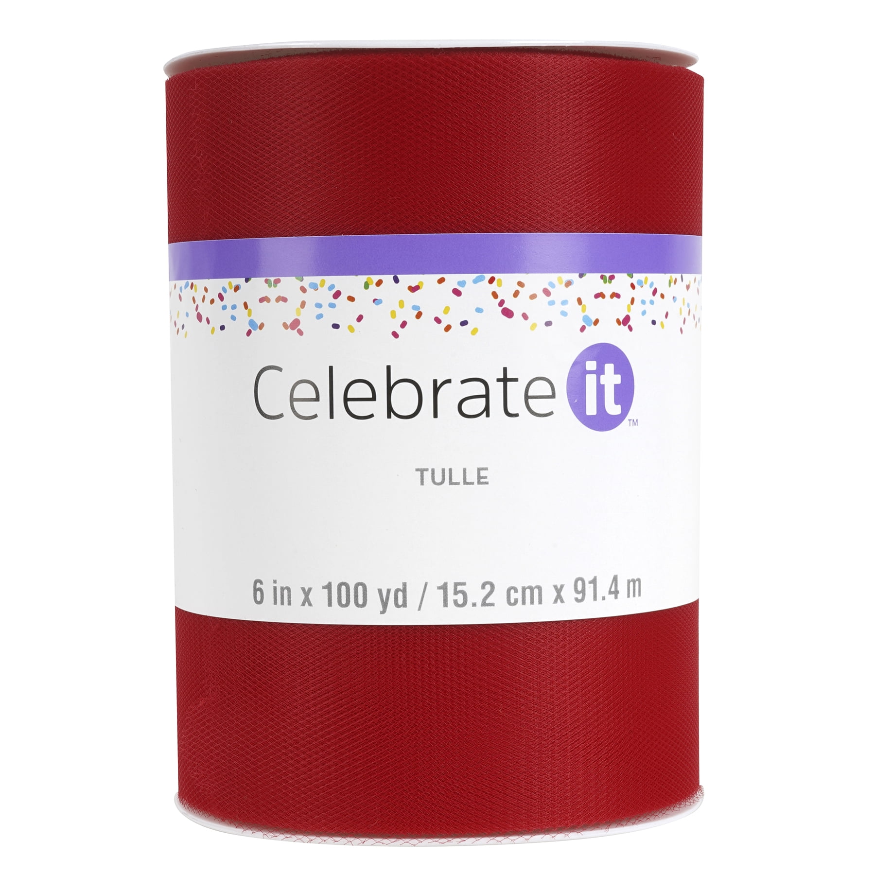 12 Pack: 6" x 100yd. Tulle Mega Roll by Celebrate It™ - Walmart.com