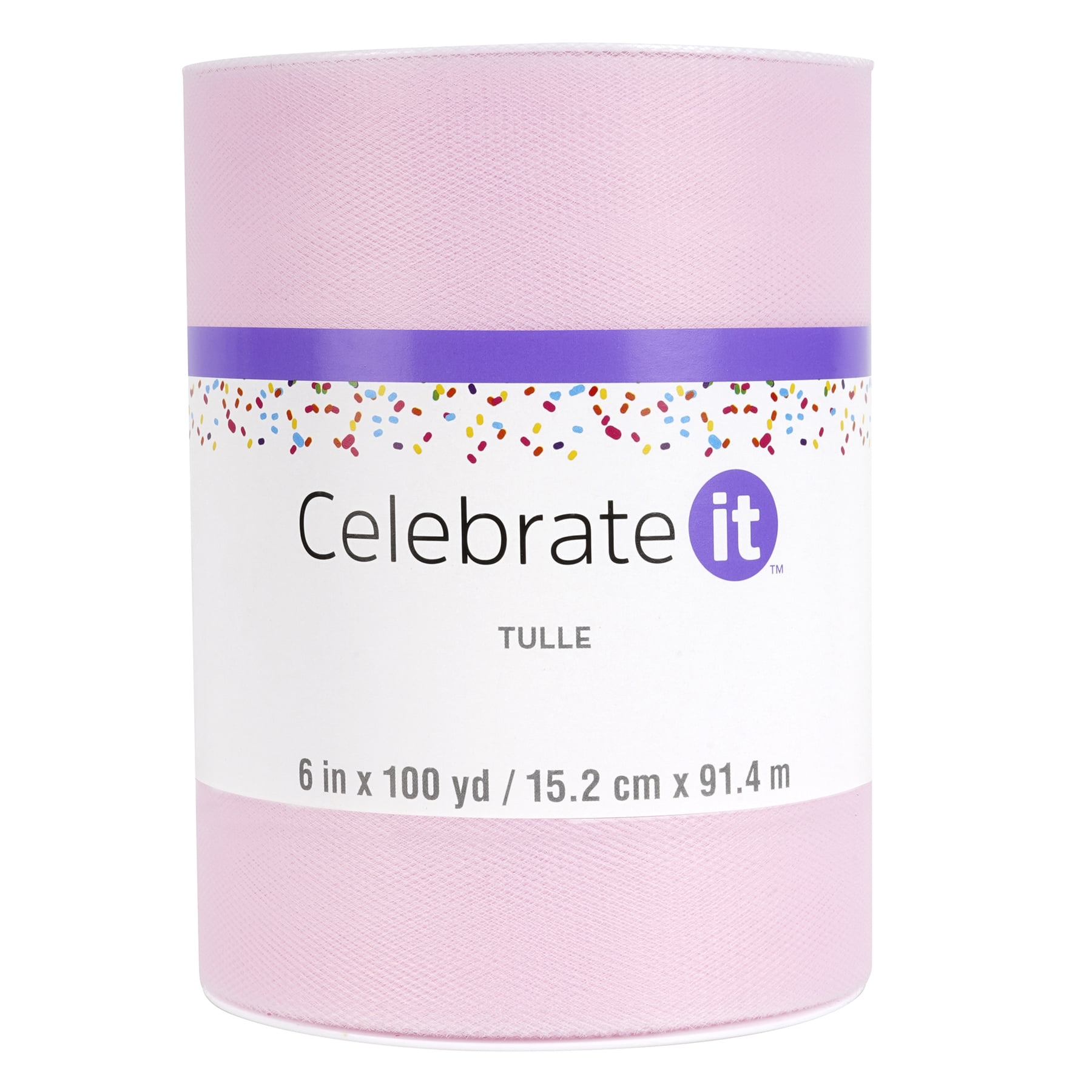 12 Pack: 6" x 100yd. Tulle Mega Roll by Celebrate It™ - Walmart.com