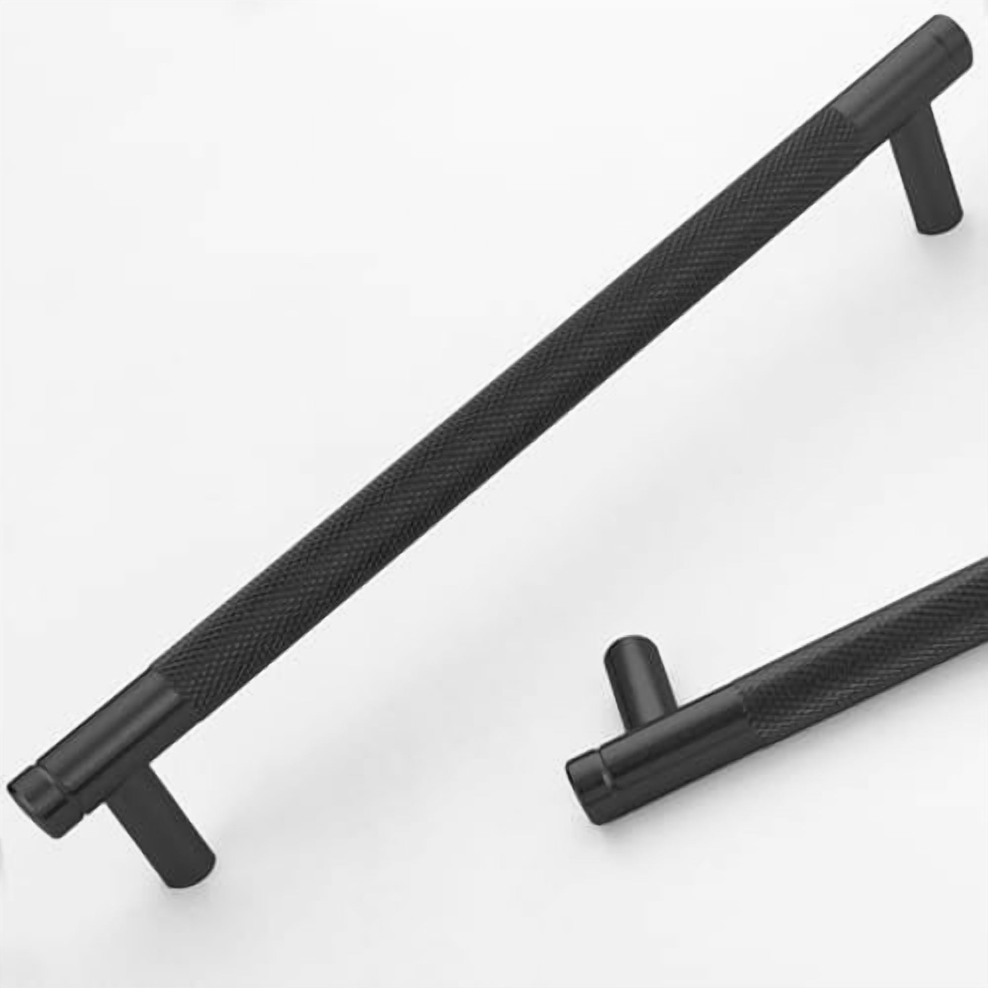12 Pack 7 1/2 Inch 192 mm Black Cabinet Handles Cabinet Pulls Aluminum ...