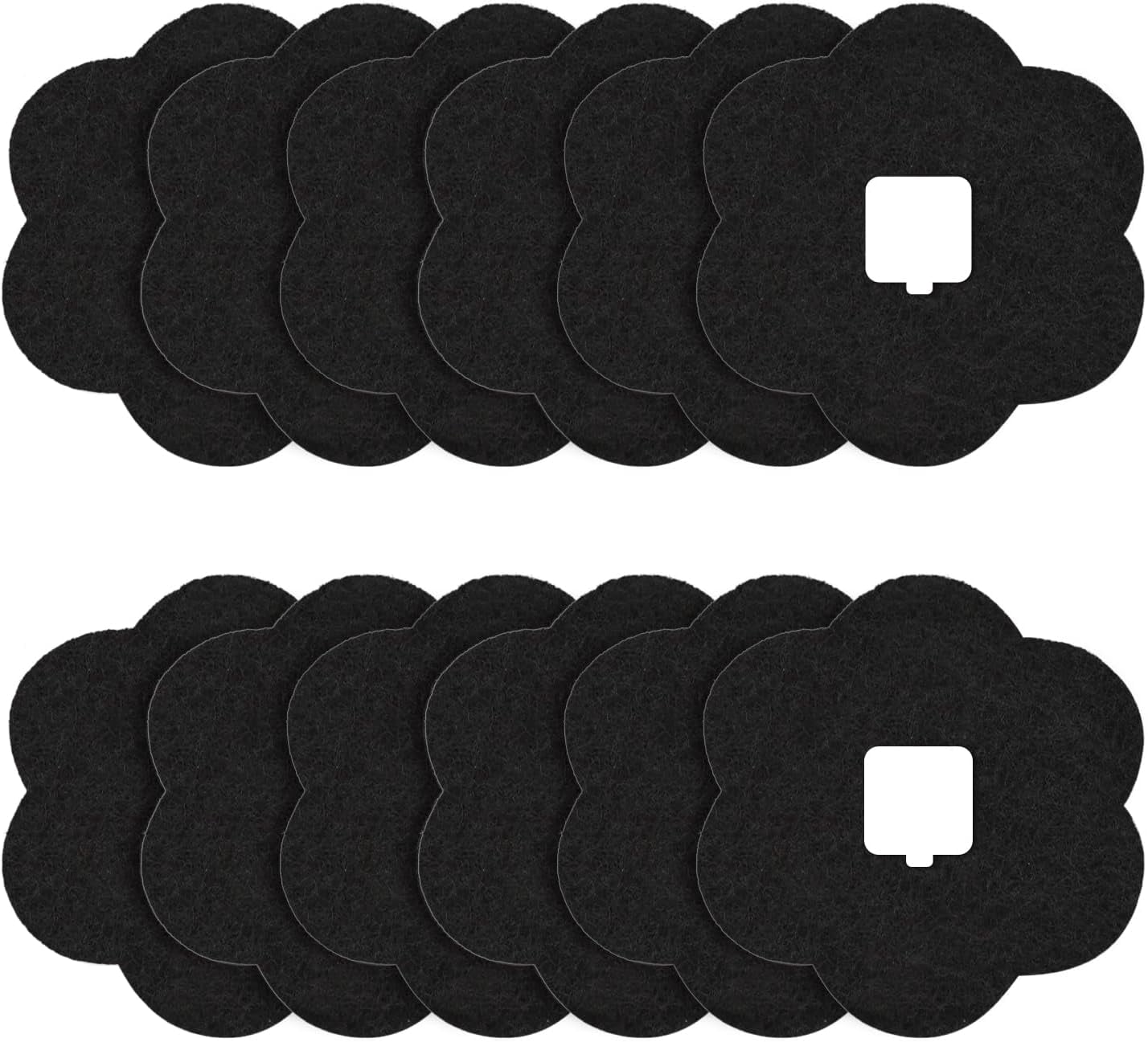 12-Pack 7.2 Inch Flower Shape Activated Charcoal Filters for Compost ...