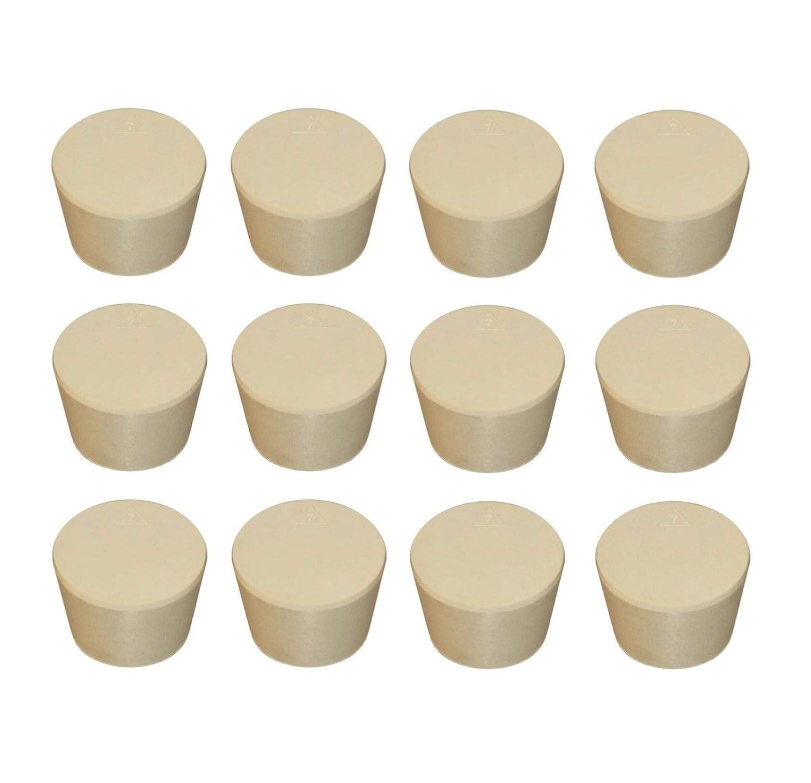 12 Pack #7 Solid Rubber STOPPERS Tapered Bung for Corking Home Brewing ...