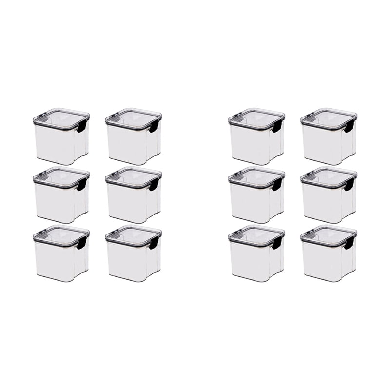 12 Pack 700Ml Kitchen Food Storage Box Organizer Container Set Vacuum ...