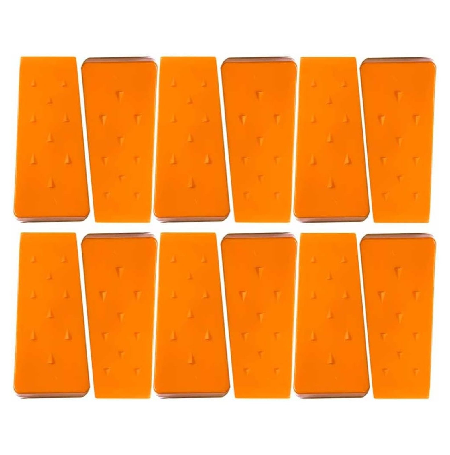 12 Pack 8" Tree Felling Wedge Logging Bucking Falling Plastic (Orange ...