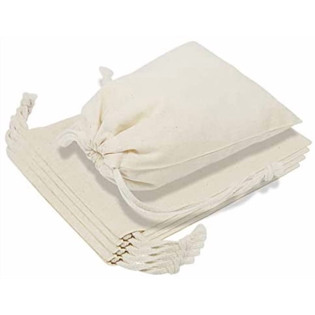 12-Pack 8” x 10” Reusable Produce Bags, Muslin Bags with Drawstrings ...
