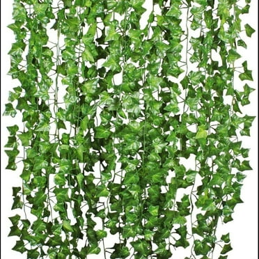 14 Pack 98ft Artificial Ivy Greenery Garland, Fake Vines Hanging Plants Backdrop for Room ...