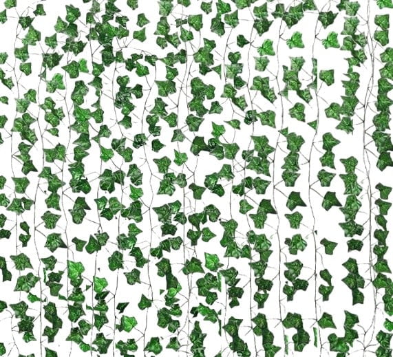 12 Pack 84FT Artificial Hanging Vines Ivy Strands for Bedroom, Wall ...
