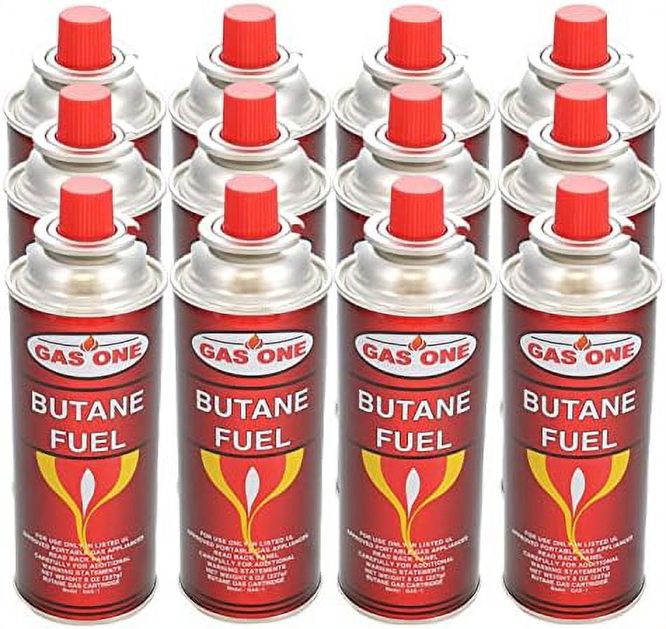 12 Pack - 8oz Camping Fuel Canisters for Portable Gas Stoves - UL ...