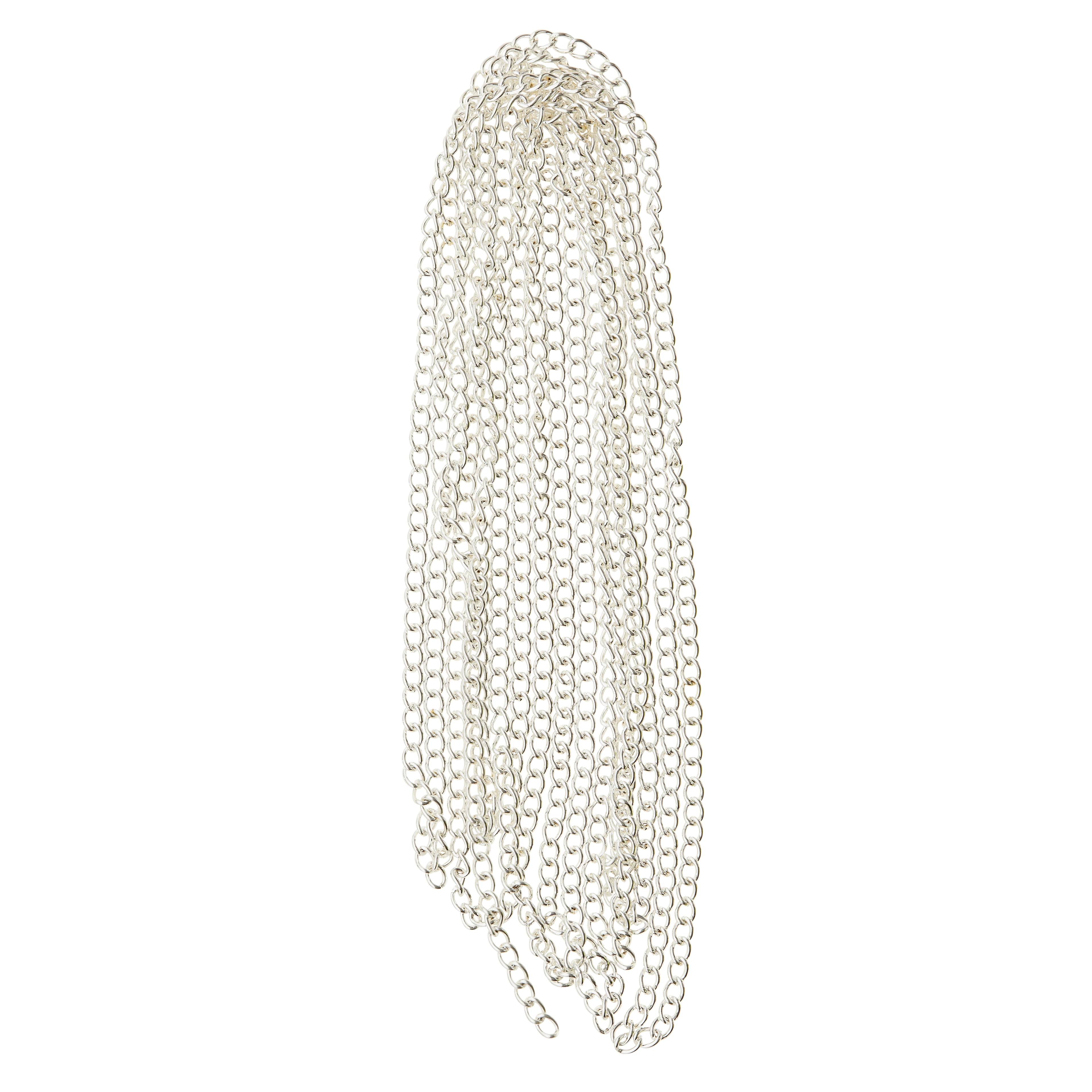 12 Pack: 96" Silver Open Curb Chain by Bead Landing™ - Walmart.com