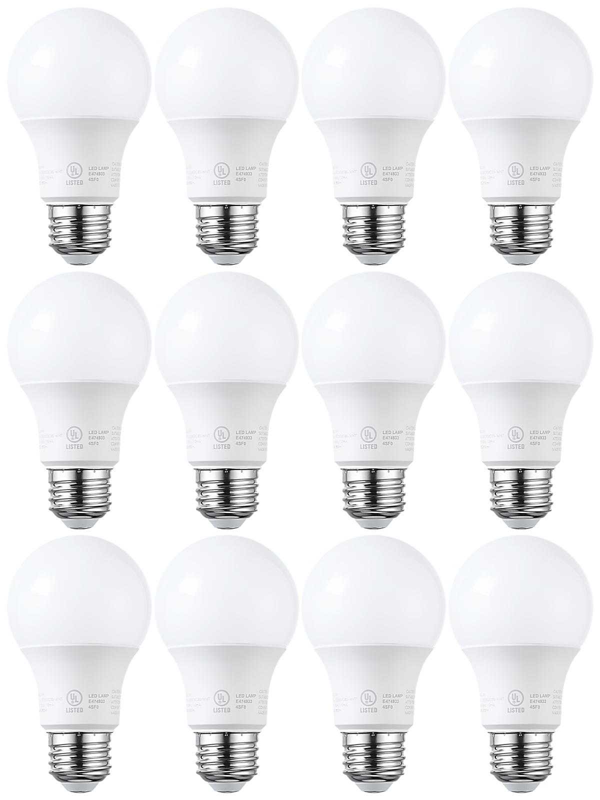 SYLVANIA LED Light Bulb, A19, 8.5W, Medium Base, 5000K, Daylight, 4 Pack - Walmart.com