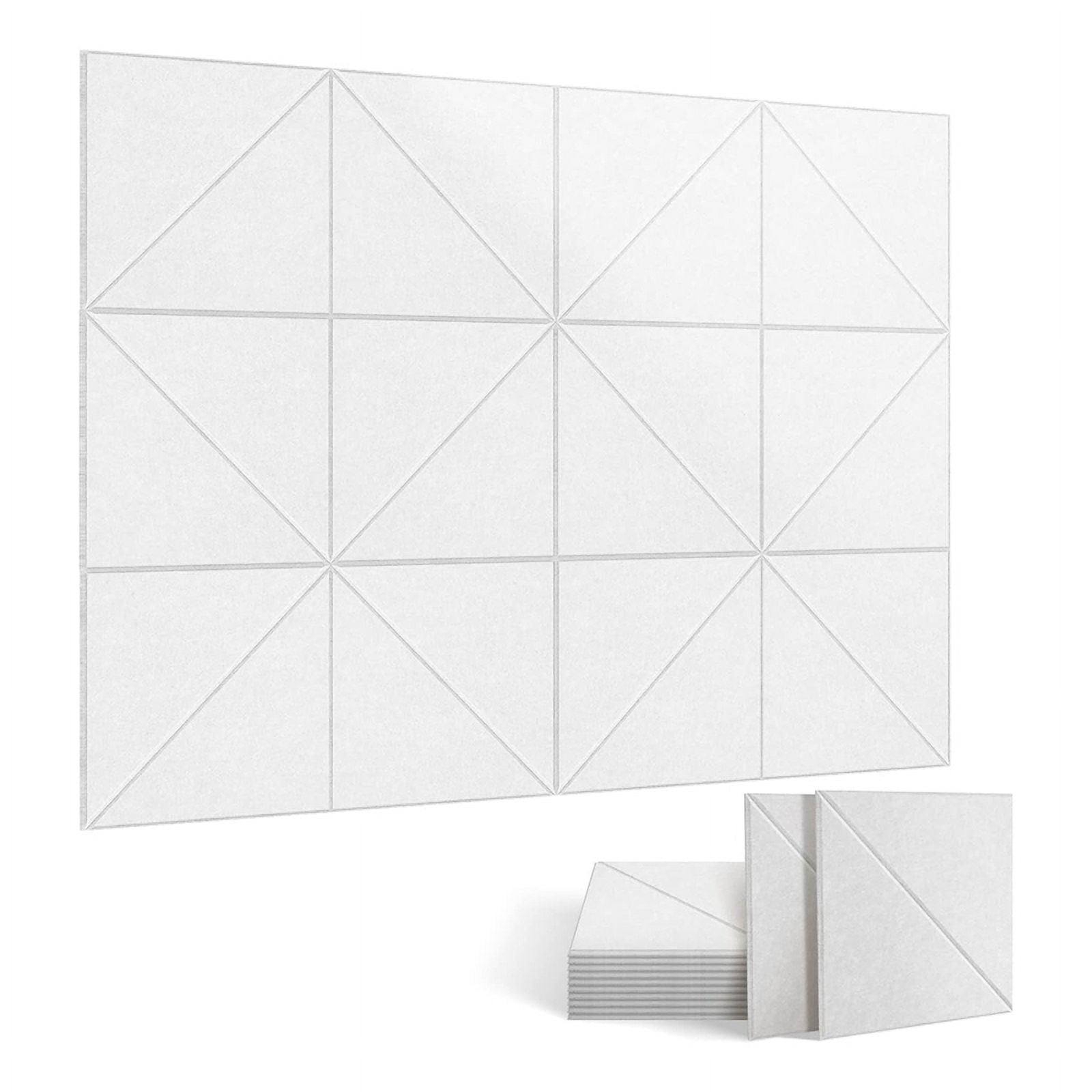 12 Pack Acoustic Panels, 12 X 12Inch Decorative Soundproofing Panels ...