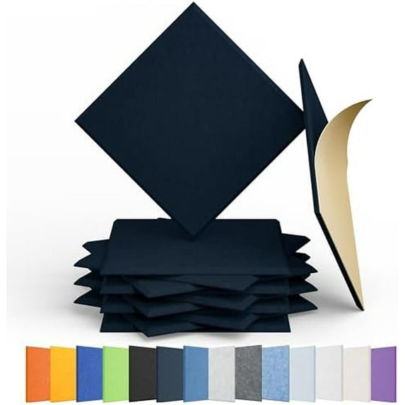 12 Pack Acoustic Panels Self Adhesive Sound Proof Foam, High Density ...