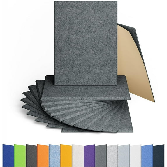 12 Pack Acoustic Panels Self Adhesive Sound Proof Foam, High Density ...
