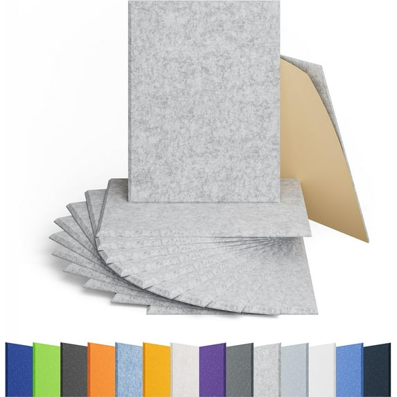 12 Pack Acoustic Panels Self Adhesive Sound Proof Foam, High Density ...