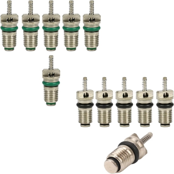 12 Pack Air Conditioning Valve Core Kit R134A Car AC Refrigerant Valve ...