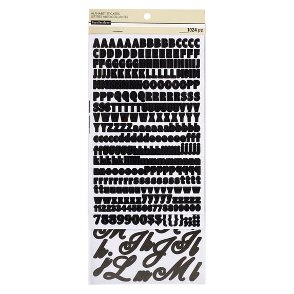 Recollections Alphabet Stickers Value Pack - Walmart.com