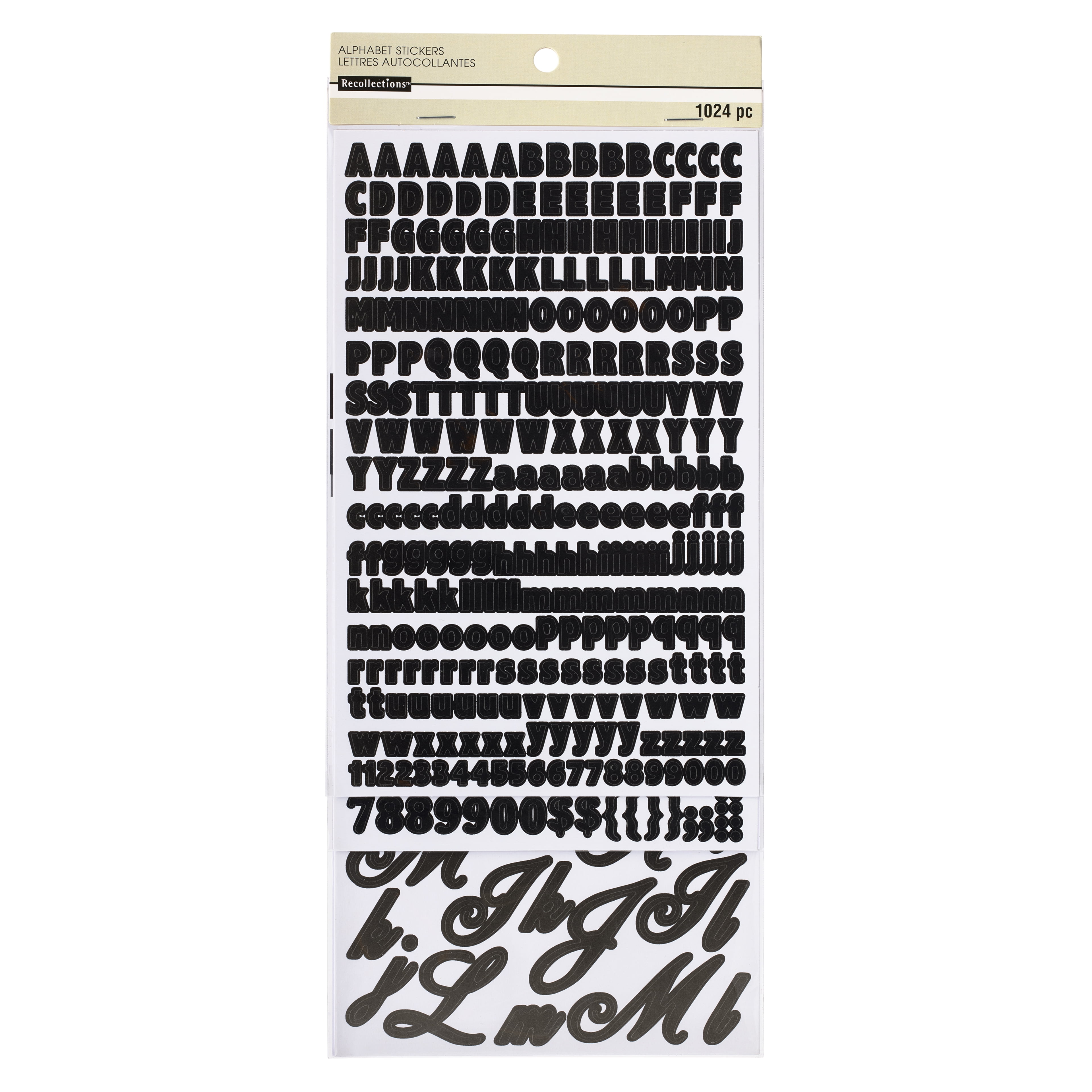 Recollections Alphabet Stickers Value Pack - Walmart.com