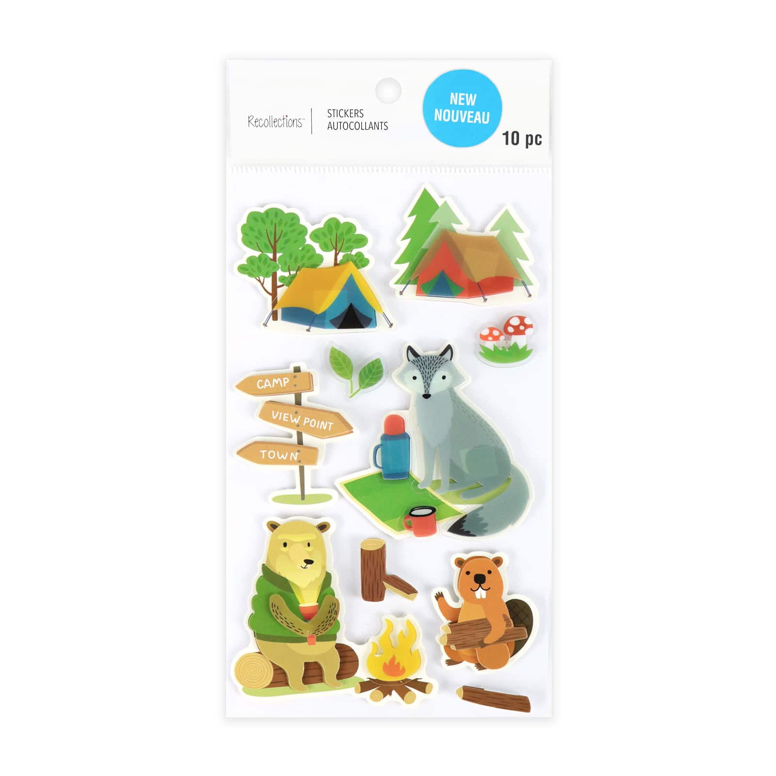 12 Pack: Animal Camper Stickers by Recollections™ - Walmart.com