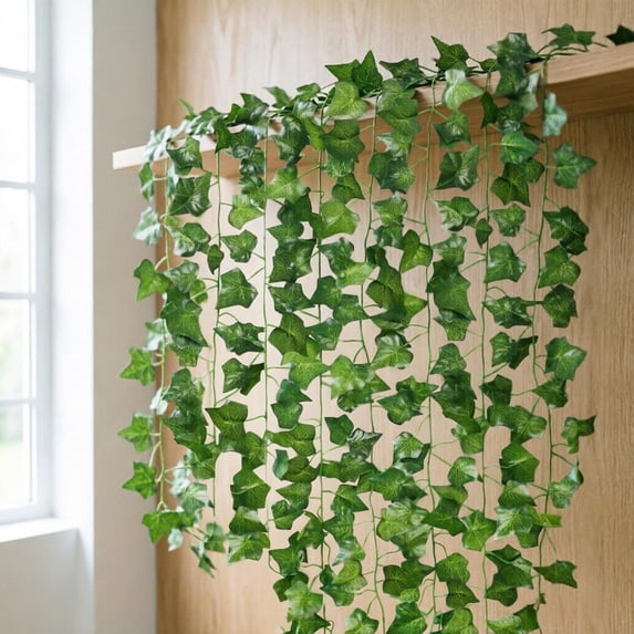 12-Pack Artificial Ivy Garland Greenery for Indoor Wall Decor Wedding ...
