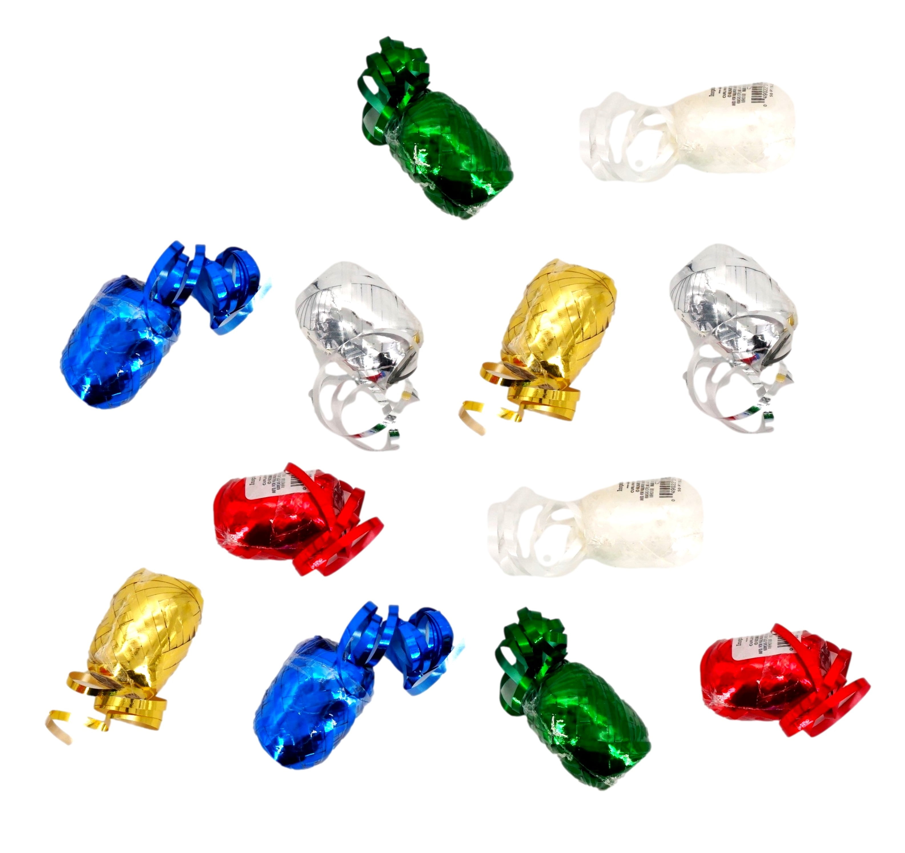 12 Pack Assorted Curling Ribbons (50 ft ea, 600 ft total, Colors Vary ...