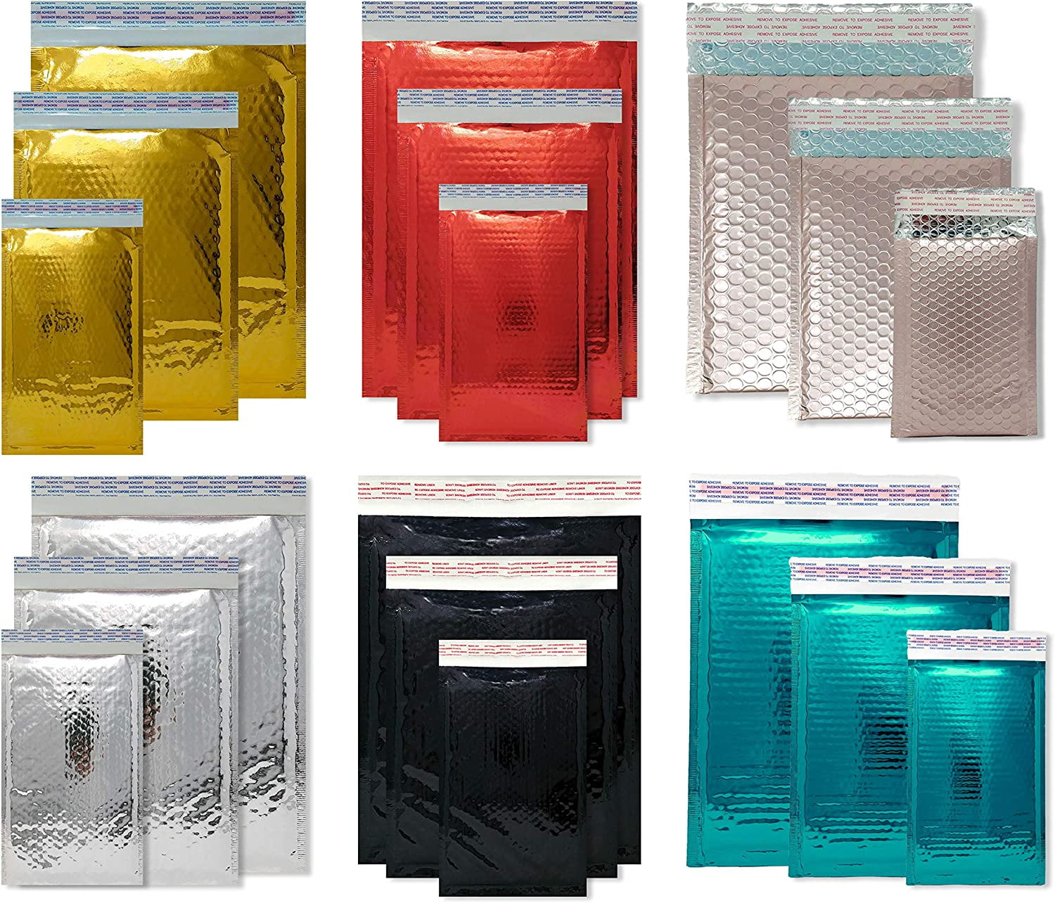 12 Pack Assorted Mailiing Envelopes, 3 Sizes 4x8, 6x10, 8.5x12" Durable ...