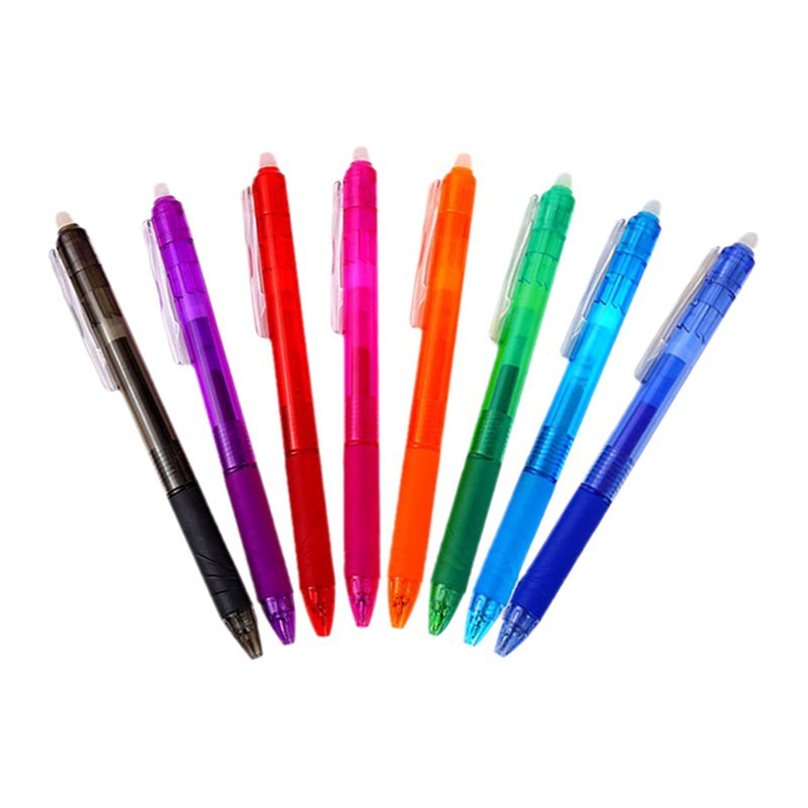 12 Pack Assorted Multi-Color Retractable Thermal Erasable Gel Pens, 0 ...