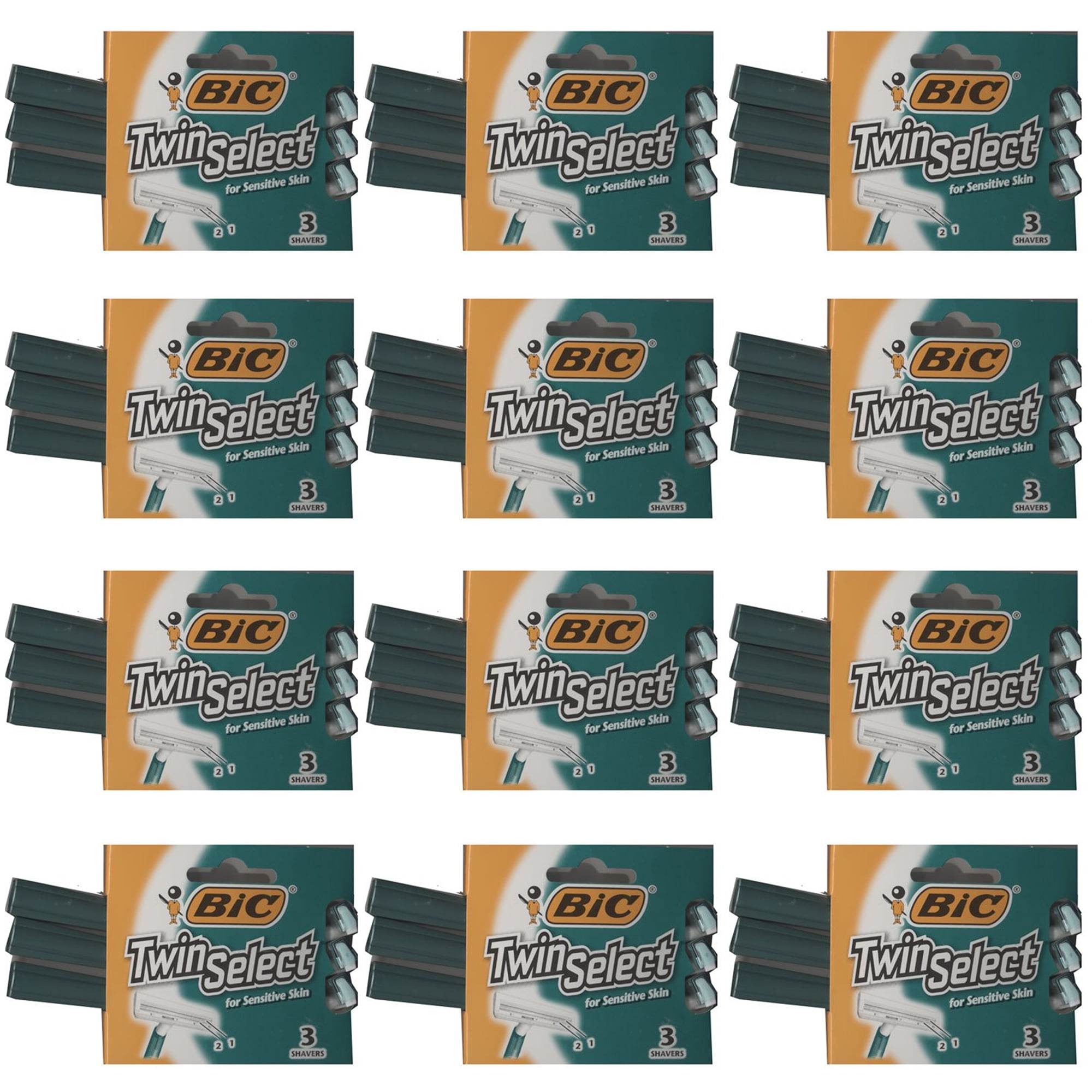 (12 Pack) BIC Twin Select for sensitive skin - Walmart.com