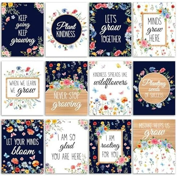 12 Pack Back To School Wildflowers Poster Preschool Wildflowers ...