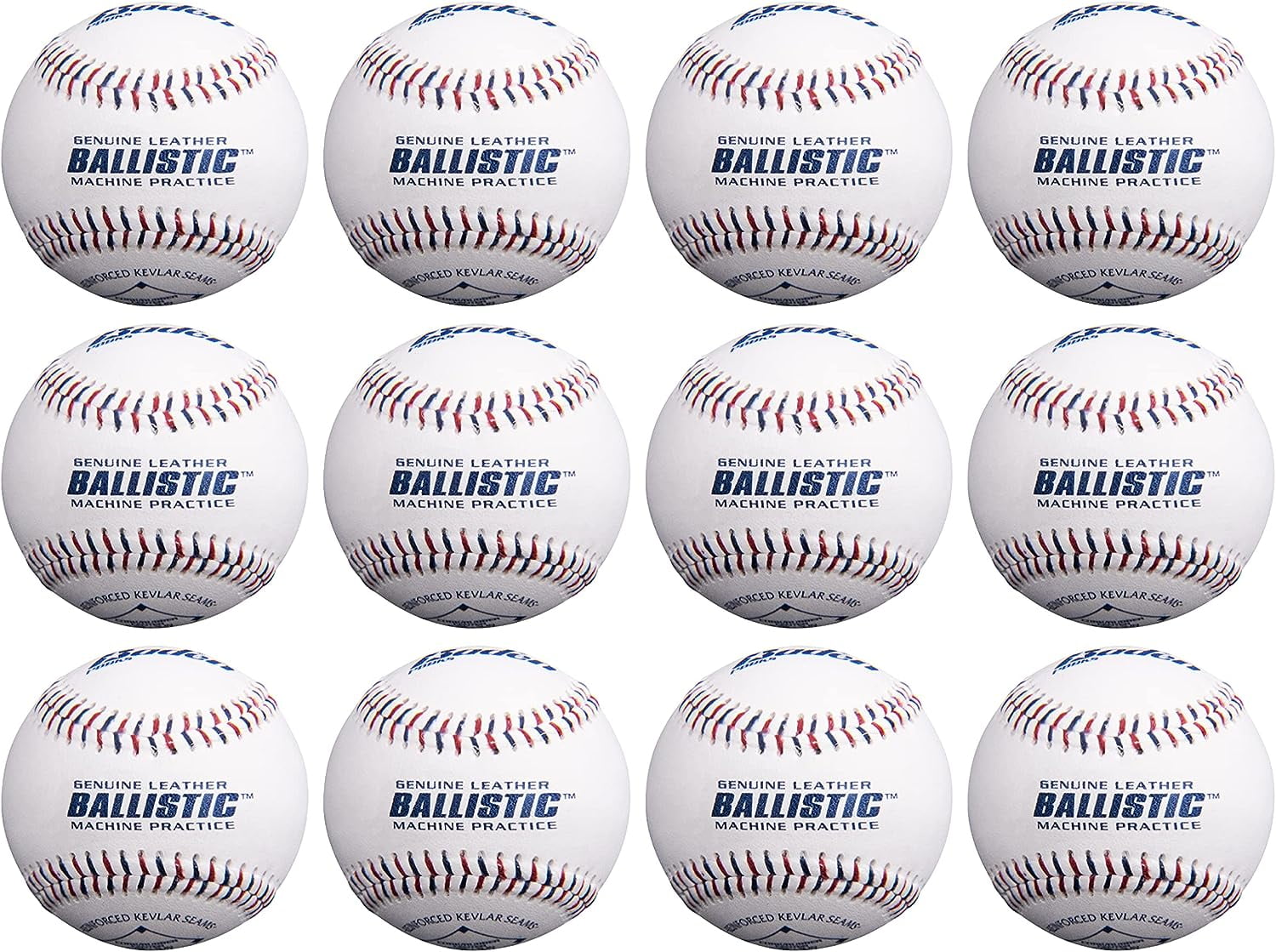 (12 Pack) Baden Ballistic Pitching Machine Baseball - Walmart.com