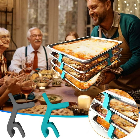 12-Pack Baking Sheet Stackers for Layered Tray Organization, Space ...