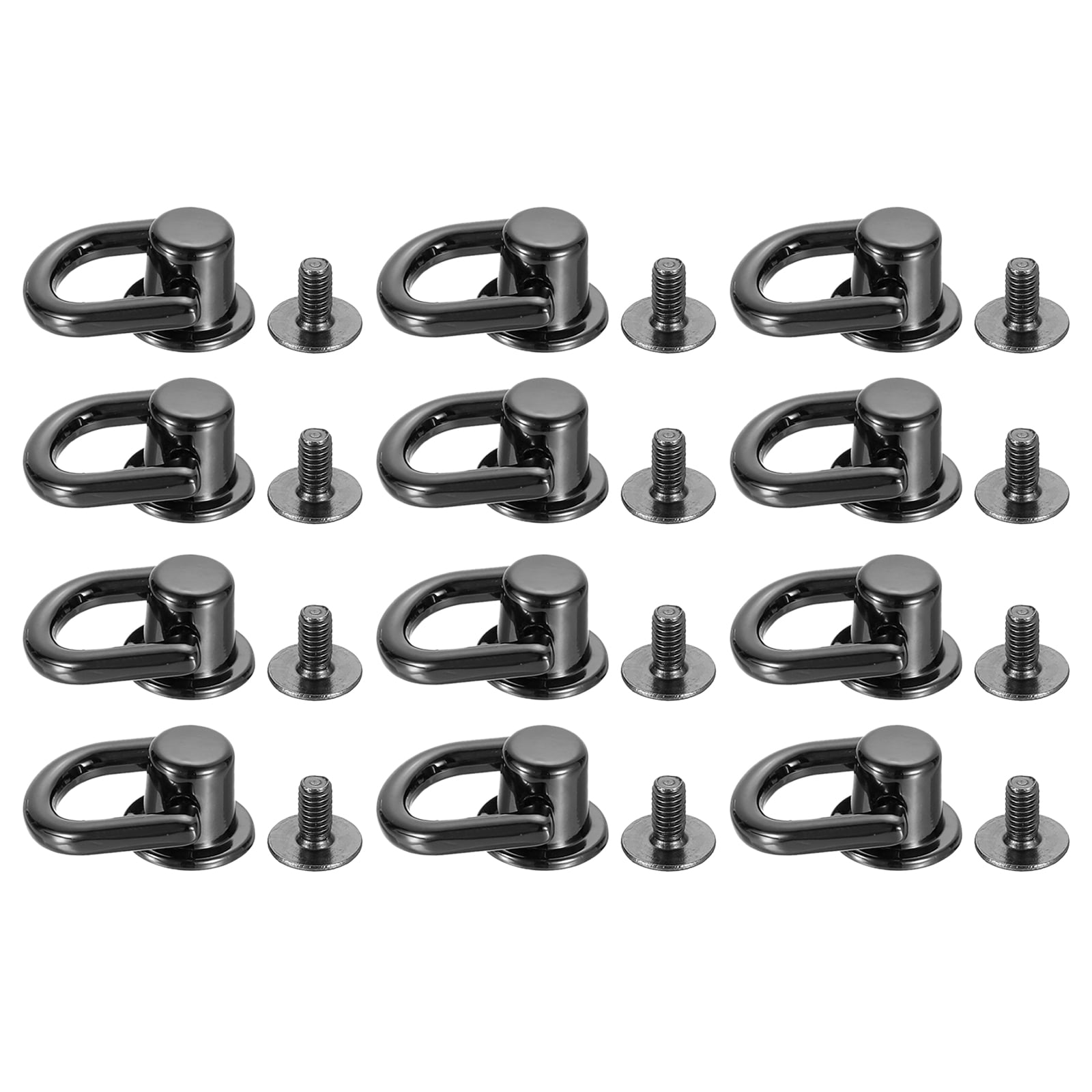 12 Pack Ball Post Head Button Studs with D Ring, 12mm Screw Rivets ...