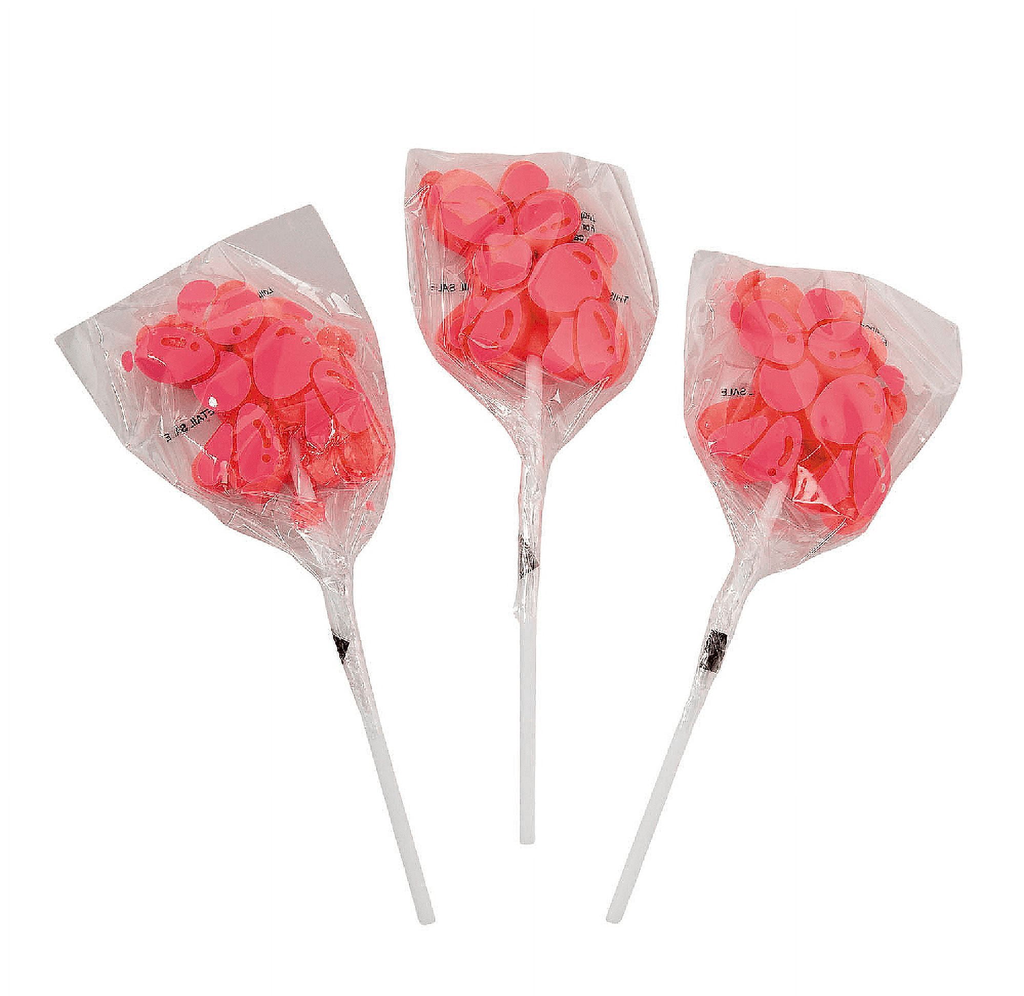 Balloon Dog Lollipops – 12-Pack | Strawberry-Flavored Candy Pops – 3 3/ ...