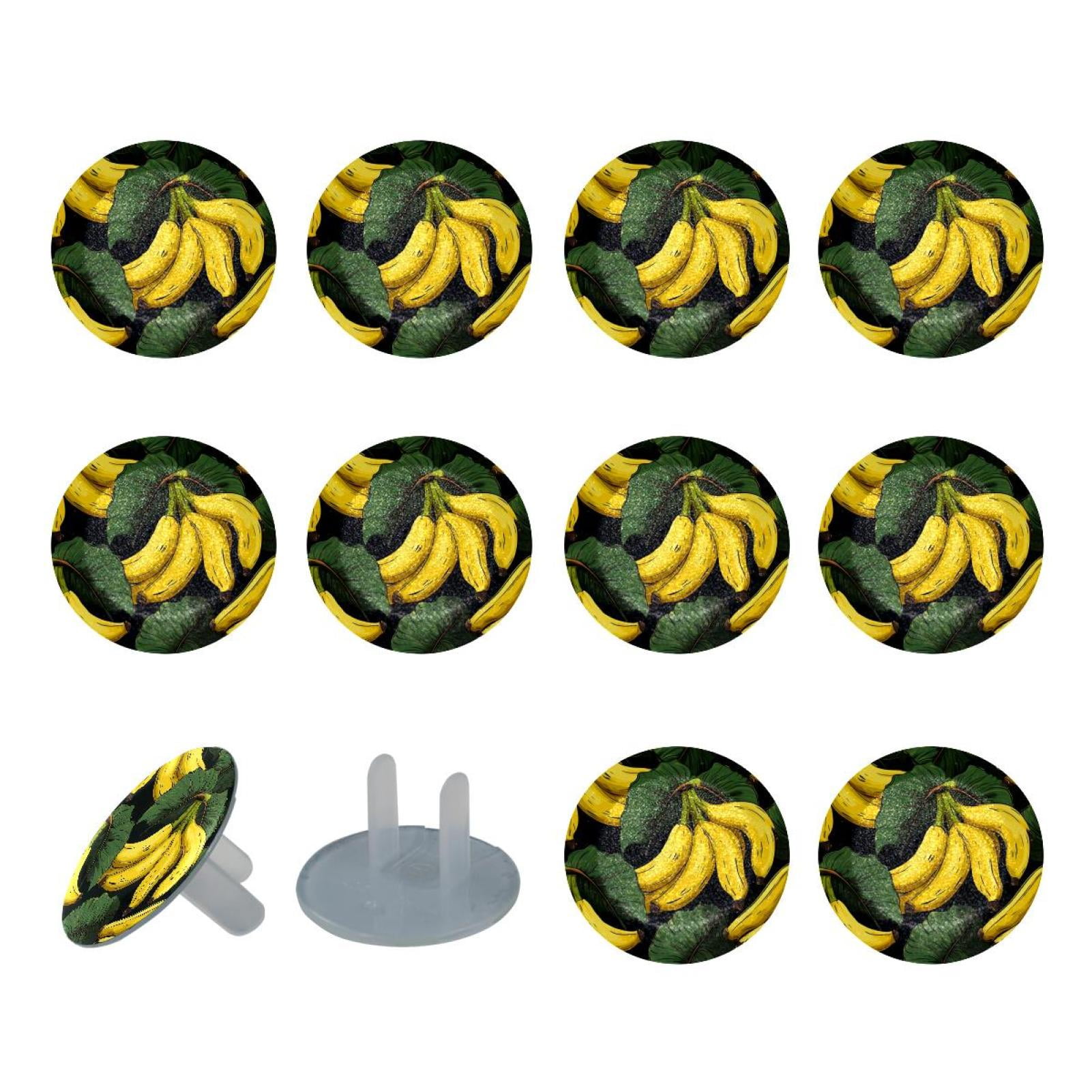 12 Pack Banana Outlet Covers Baby Proofing | Safe Electric Plug ...