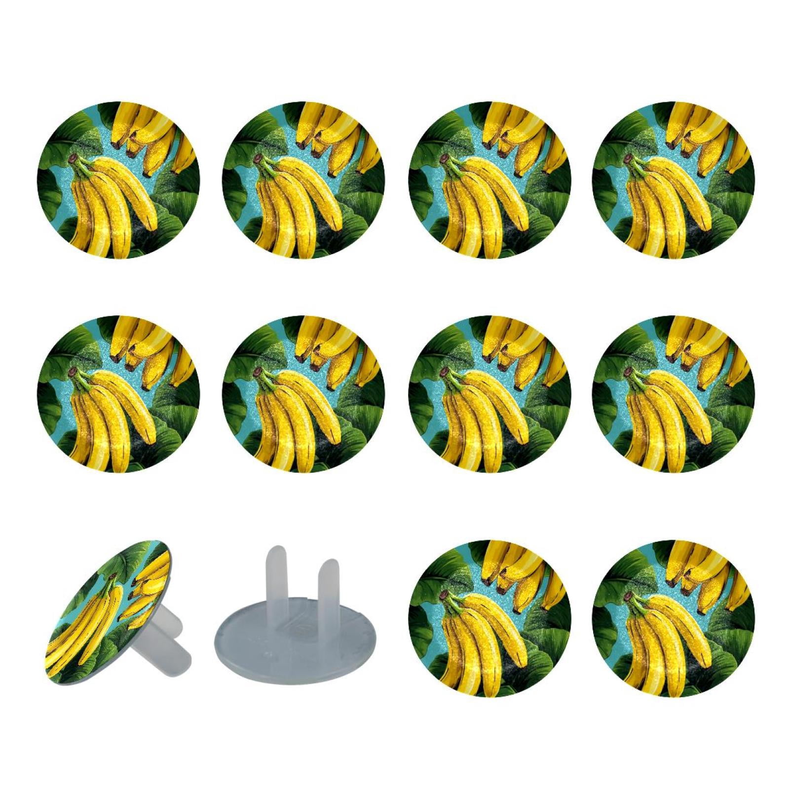 12 Pack Banana Outlet Covers Baby Proofing | Safe Electric Plug ...