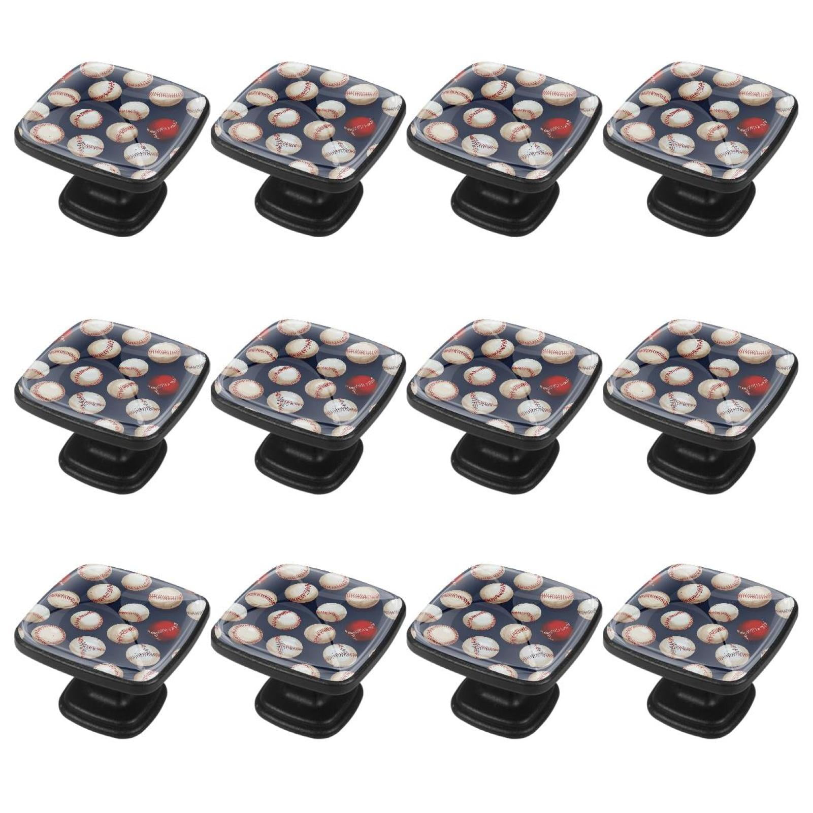 12 Pack Baseball Kitchen Cabinet Square Knob Cabinet Hardware for ...