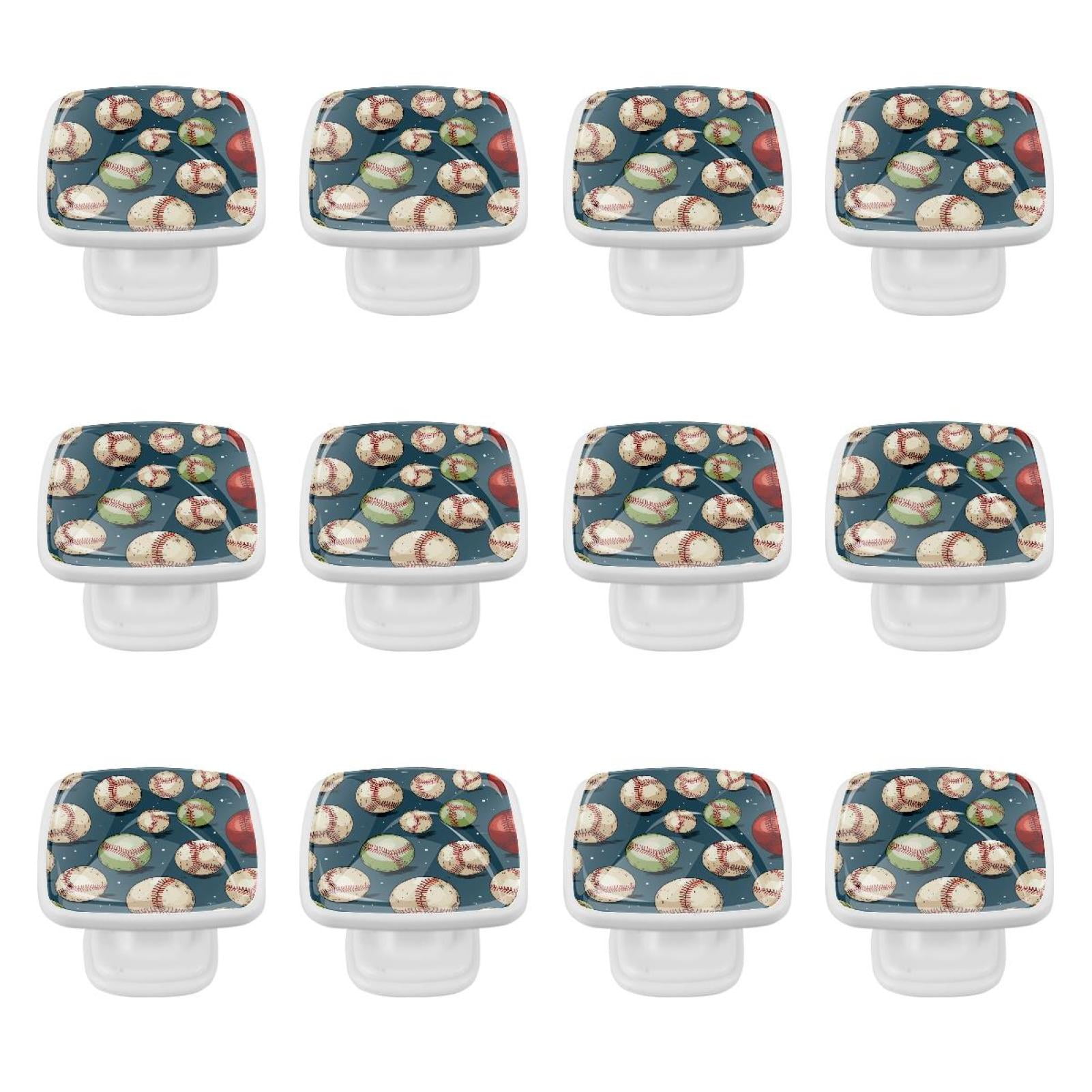 12 Pack Baseball Kitchen Cabinet Square Knob Cabinet Hardware for ...