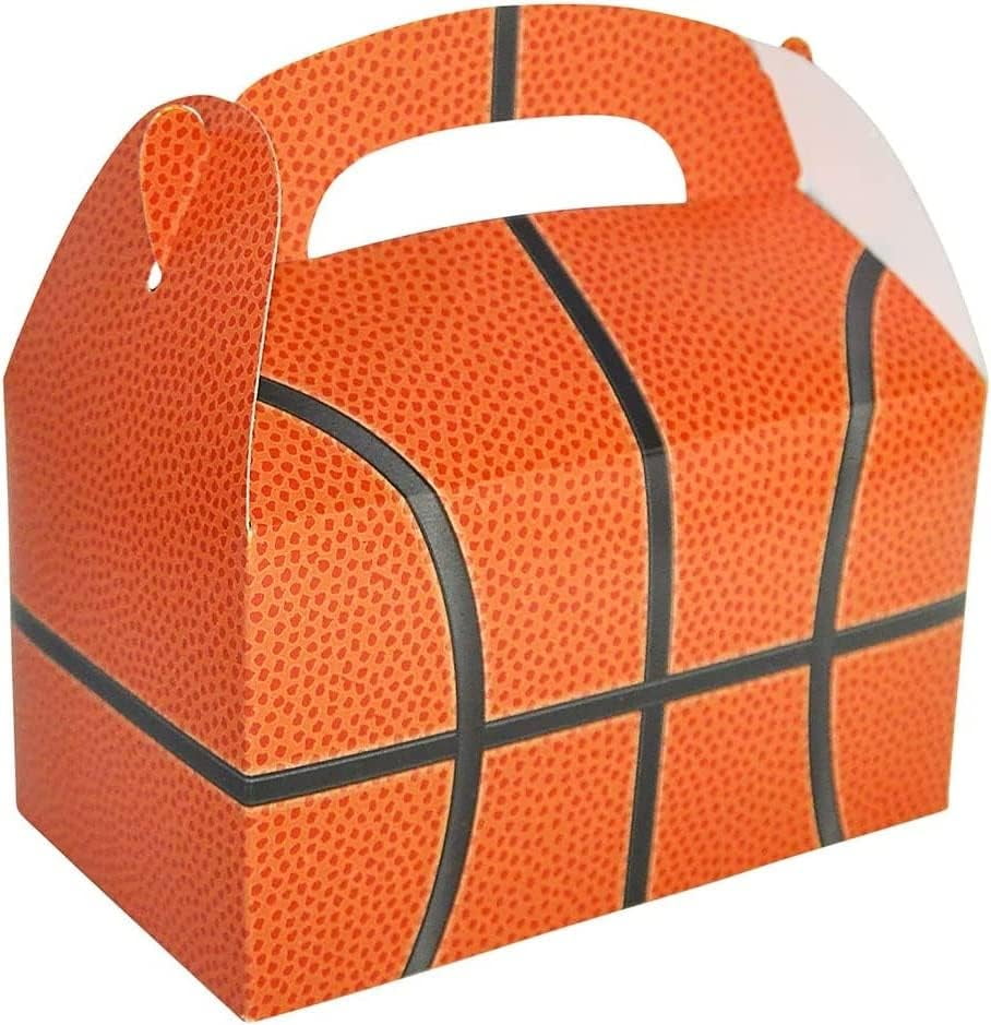 12 Pack Basketball Colorful Treat Favor Boxes (6.25"x 3.5") Easy to ...